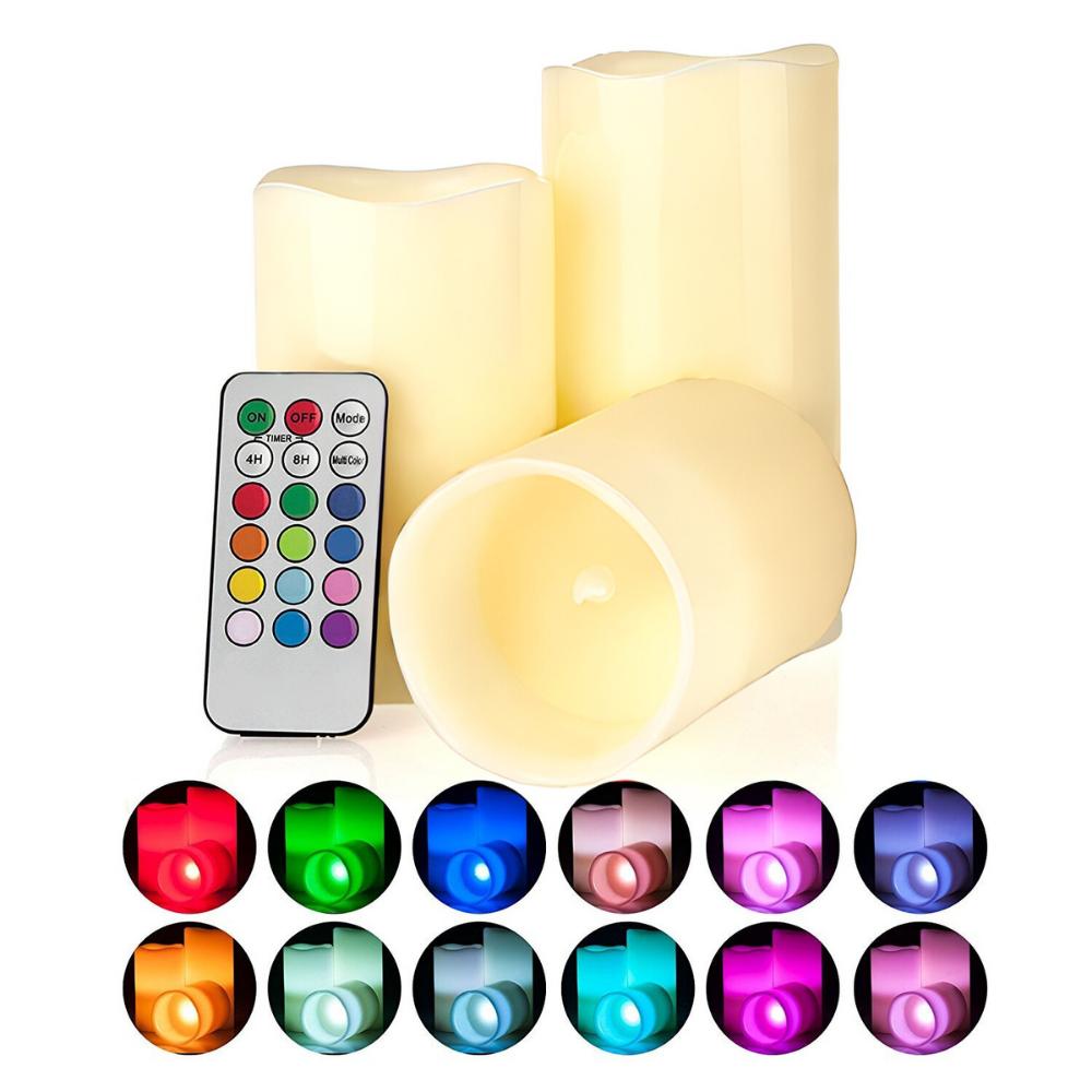 3 Lü Renk Değiştiren Set Led Mum Kumandalı - 749.92 TL + KDV